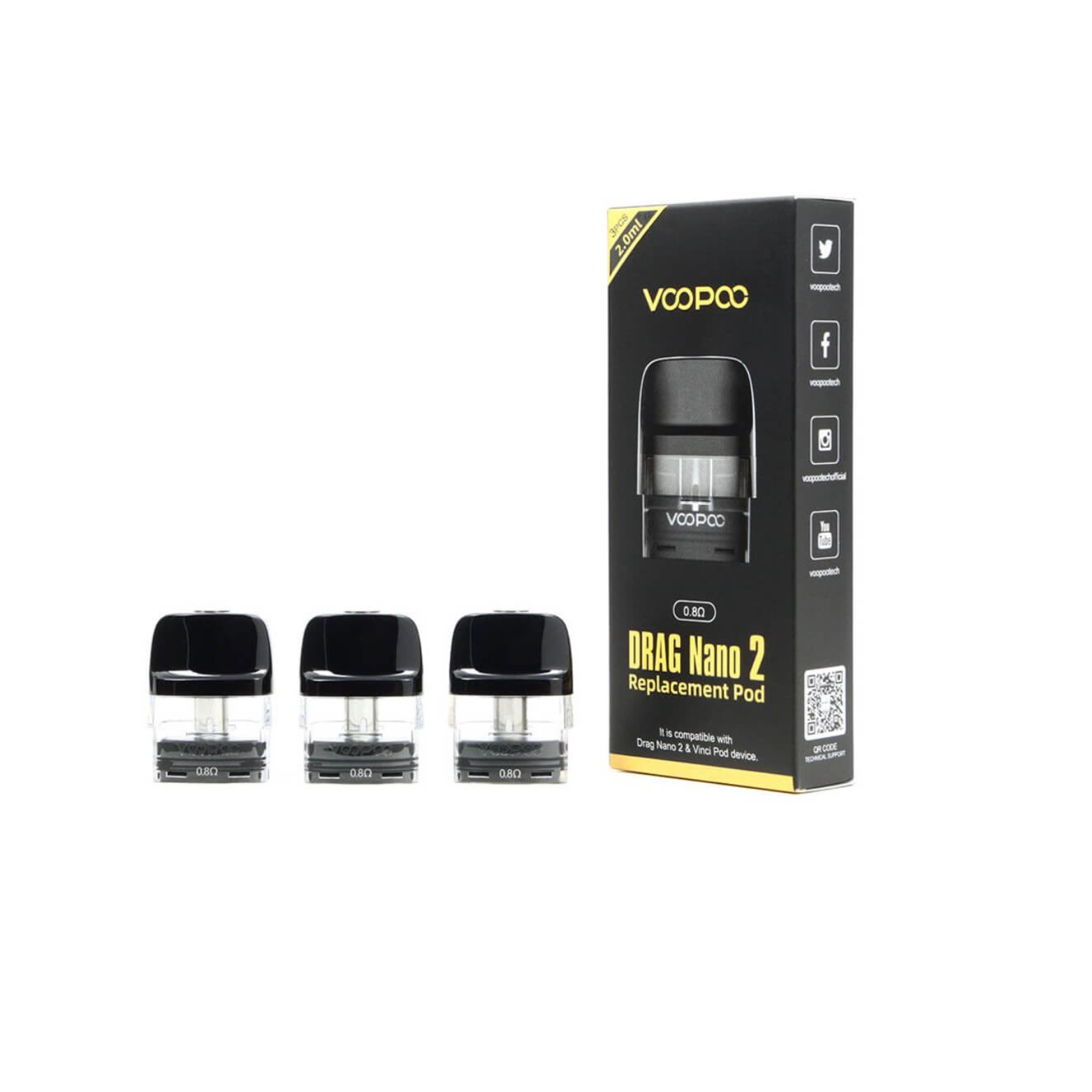 Best Voopoo Drag Nano 2 Replacement POD Cartridge - Vape N Leather